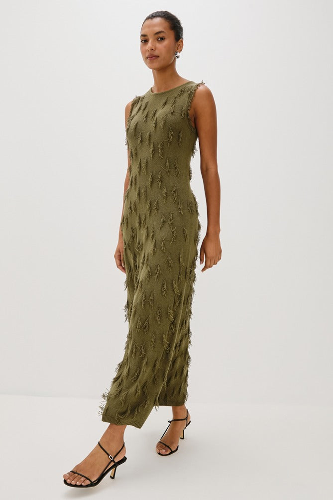 Trivento Dress in Olive – Threads