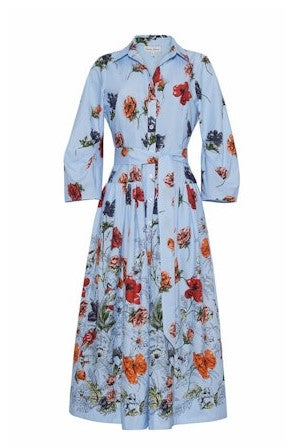 Raya Dress in Botanica Blue – Threads