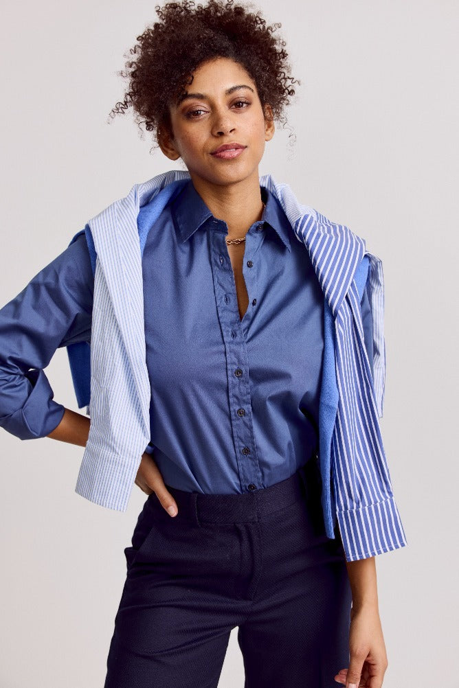 The Essentials Shirt in Midway Blue – Threads